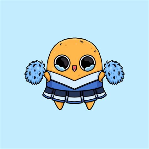 Cheerleader Sad Nuggie Sticker