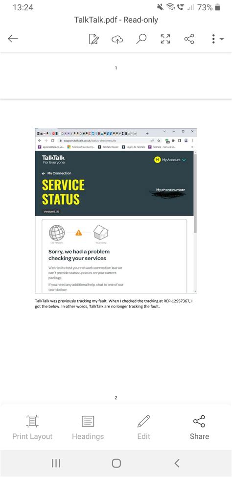 Connection Status Of Full Fibre Track My Fault Talktalk Help And Support