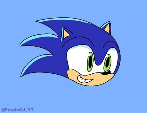 Sonic Head Doodle By Purpleoj On Deviantart