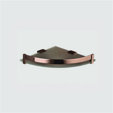 Glass Shelf Lgs 4001 Shape Corner Size 10 X 10 Colour Rose Gold