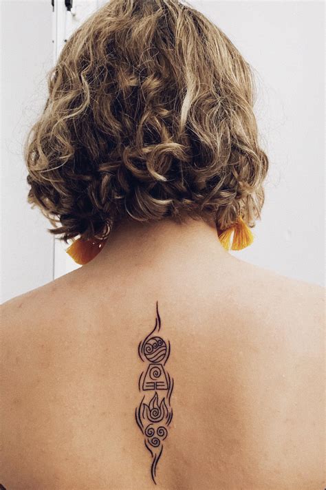 My Four Elements Tattoo R Thelastairbender