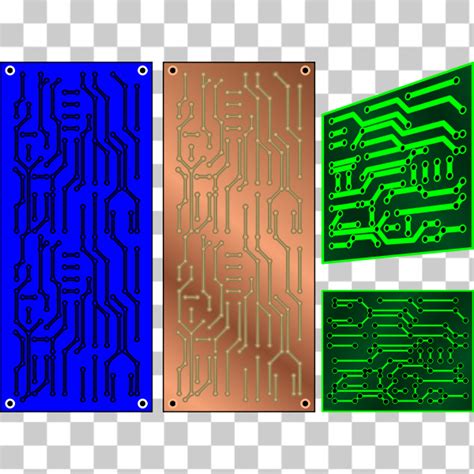 Free Svg Pcb 3 Color Electronics Nohat Cc