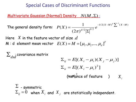 Ppt Part 2 Statistical Pattern Classification Optimal Classification With Bayes Rule