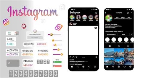 소셜 미디어 목업 프레임 디자인을 위한 템플릿 화면 인터페이스 응용 프로그램 소셜 미디어 개념 프리미엄 벡터