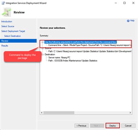 Create Deploy And Execute The Ssis Package Using Sql Server Agent
