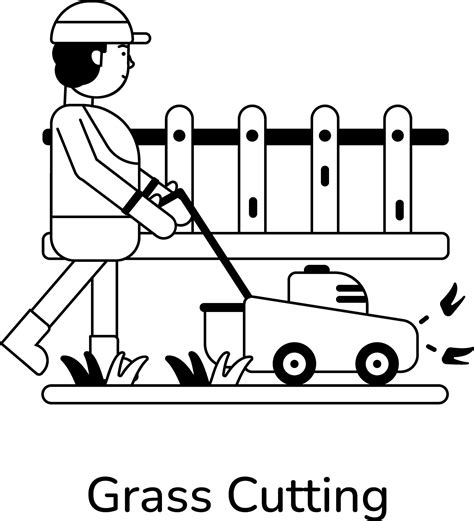 Trendy Grass Cutting 41491487 Vector Art At Vecteezy