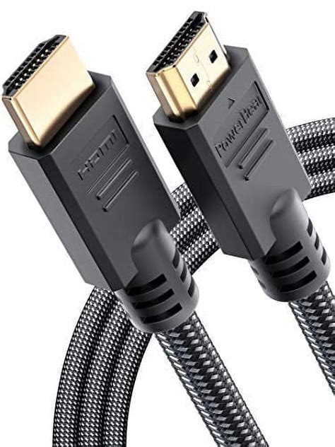 Powerbear 4k Hdmi Cable 10ft High Speed Braided Gold Connectors