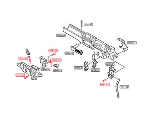 Guarder Chassis Internal Parts For Tokyo Marui Hi Capa 43 51
