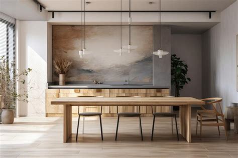 Premium Ai Image Duplicate Space Of A Dining Room And Kitchen With A