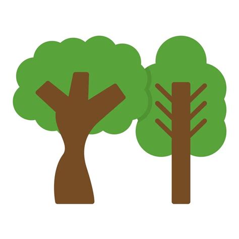 Premium Vector Deciduous Tree Flat Illustration