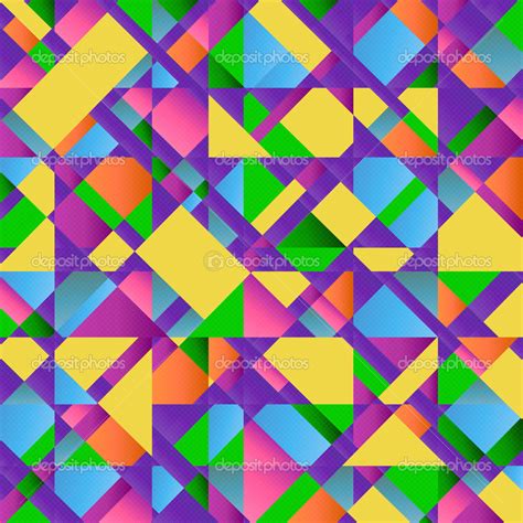 Colorful Abstract Retro Triangular Pattern Poster — Stock Vector