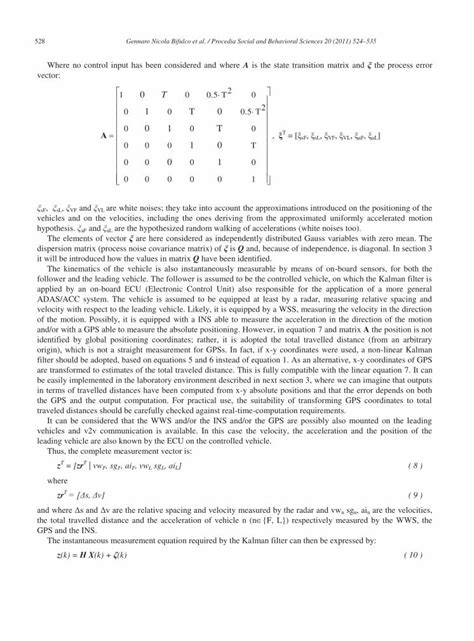 Pdf Real Time Smoothing Of Car Following Data Through Sensor Fusion