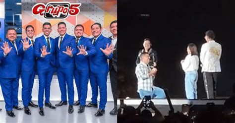 Pedida De Mano En Concierto Del Grupo5 Hermano De Pedro Loli