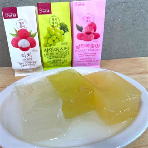 편의점 신상 디저트 젤리블리 납작복숭아 샤인머스켓 리치 맛 비교 네이버 블로그