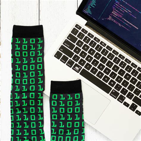 Binary Code Socks Crew Length Novelty Socks For Men And Women — Lavley