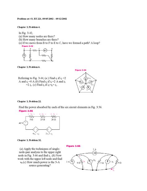 Problem Set 3 Introduction To Electrical Engineering Ee 221