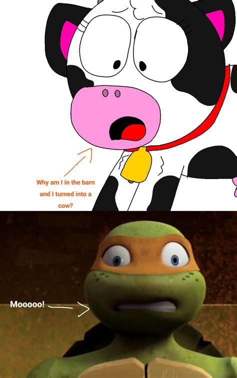 body swap between michelangelo and belle the cow by sarasena7415 on ...