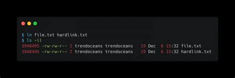 How To Create Hard Link In Linux Or UNIX TREND OCEANS