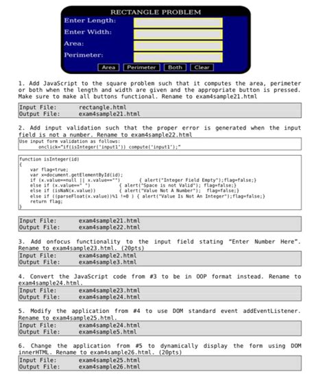 Answered 1 Add Javascript To The Square Problem Bartleby