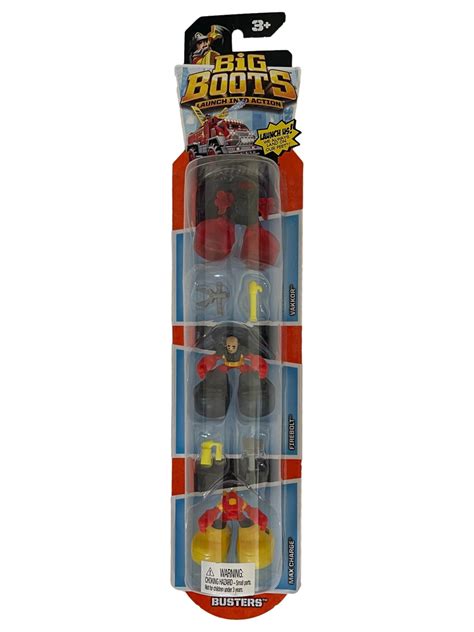 Matchbox Big Boots Blase Busters Action Figure 3 Pack Playset