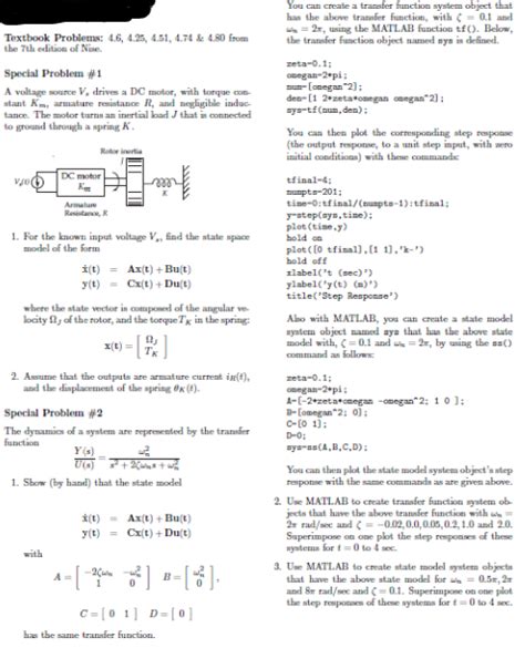 Solved You Can Create A Transfer Function System Object That