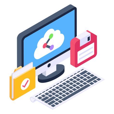 Cloud Sharing Generic Isometric Icon
