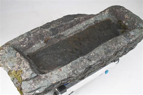 Large 17th Century Sedimentary Stone Trough Medieval Egryn Hall 8