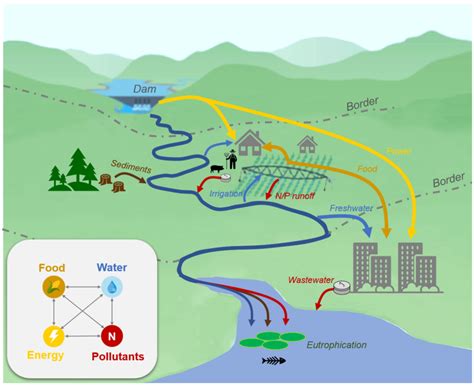 Multiple Interconnected Flows Across A Transboundary River Basin