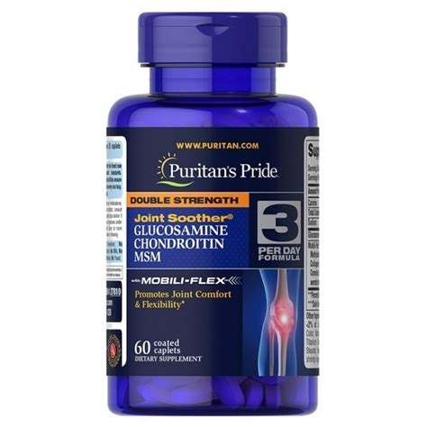 Glucosamina E Condroitina Double Strength 60 Caps Puritan S Pride