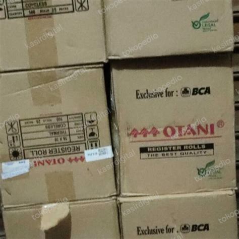 Jual 1 Dus Kertas Roll Edc Bca Thermal Logo Bank Bca Ukuran 57x38