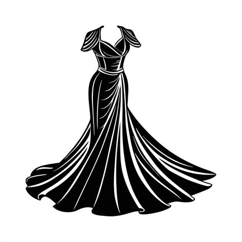 Bias Cut Dress 61412720 Vector Art At Vecteezy