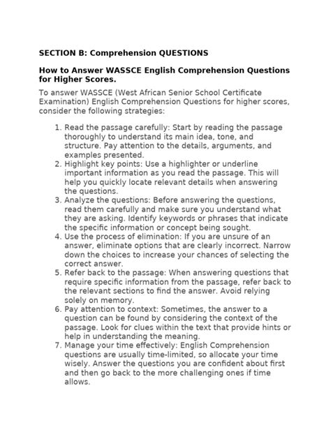 Section B 1 Pdf Reading Comprehension