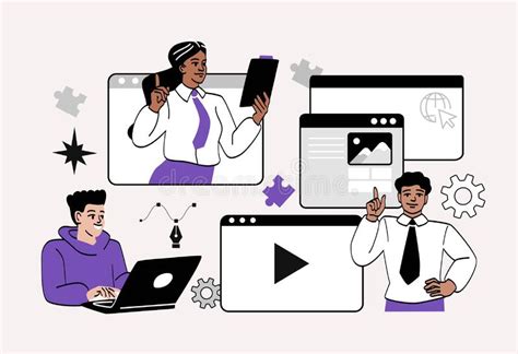 Developing Interface Stock Illustrations 2114 Developing Interface