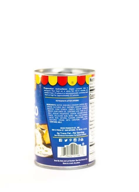 Buy Ricos White Queso Blanco Cheese Sauce 15 Oz Can Online At Lowest