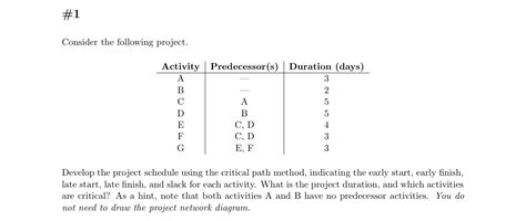 Solved 1consider The Following