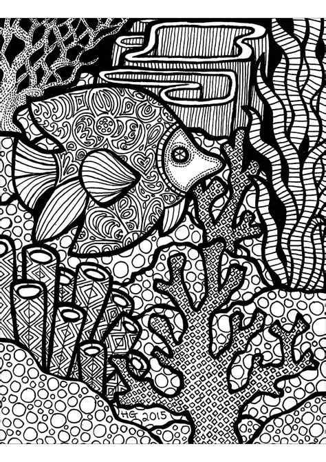 Zentangle Kurt Boyama Sayfası Boyama Online