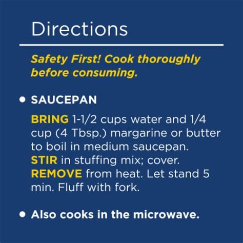 Stove Top Cornbread Stuffing Mix Dressing 6 Oz Kroger