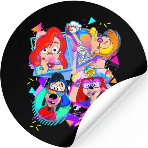 Disney A Goofy Movie Bubble Gum Retro Nineties Stickers Id 21205261