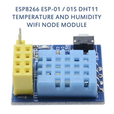 Esp8266 Esp 01 Esp 01s Dht11 Hőmérséklet És Páratartalom Wifi Csomópont
