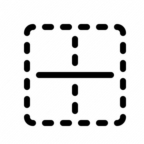 Border Cell Column Horizontal Row Spreadsheet Table Icon