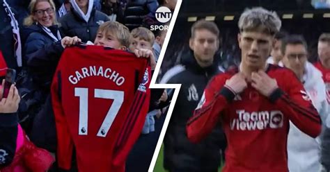 Alejandro Garnacho Baffles Fans By Giving His Shirt To Young Fulham