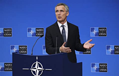 Stoltenberg Marca Nadzwyczajny Szczyt NATO W Brukseli