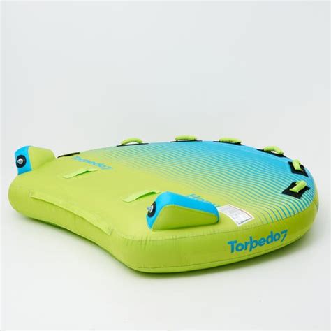 Torpedo7 Honu 3 Person Lie On Towable Tube 72 In Green Wa