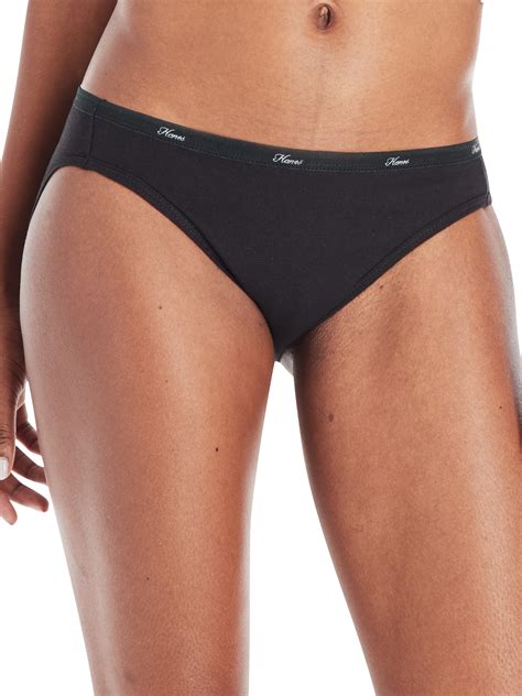 Hanes Womens Cotton Bikini Underwear 6 Pack