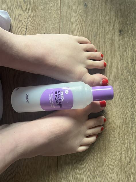 Foot Worship Nail Varnish Removal And Nail Cutting Fun With Feet
