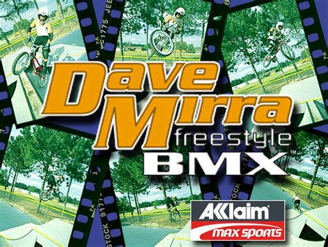 Dave Mirra Freestyle Bmx Official Promotional Image Mobygames