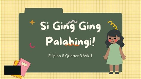 Si Ging Ging Palahingi Youtube