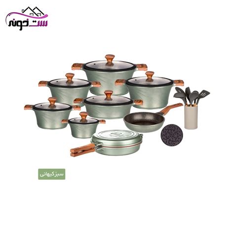سرویس قابلمه 23 پارچه کاندید مدل سزار تیتانیومی