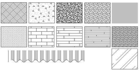 this autocad drawing presents the various types of the hatch download this 2d autocad drawing