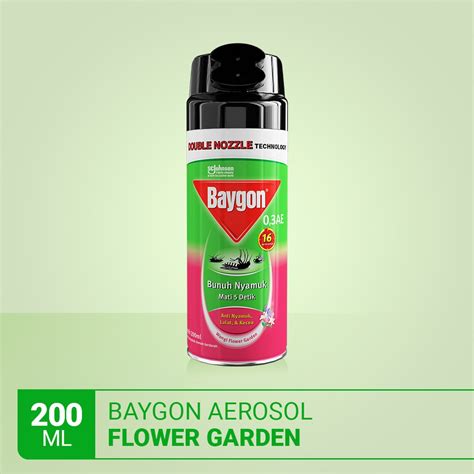 Jual Baygon Aerosol Flower Garden 200 Ml Indonesia Shopee Indonesia
